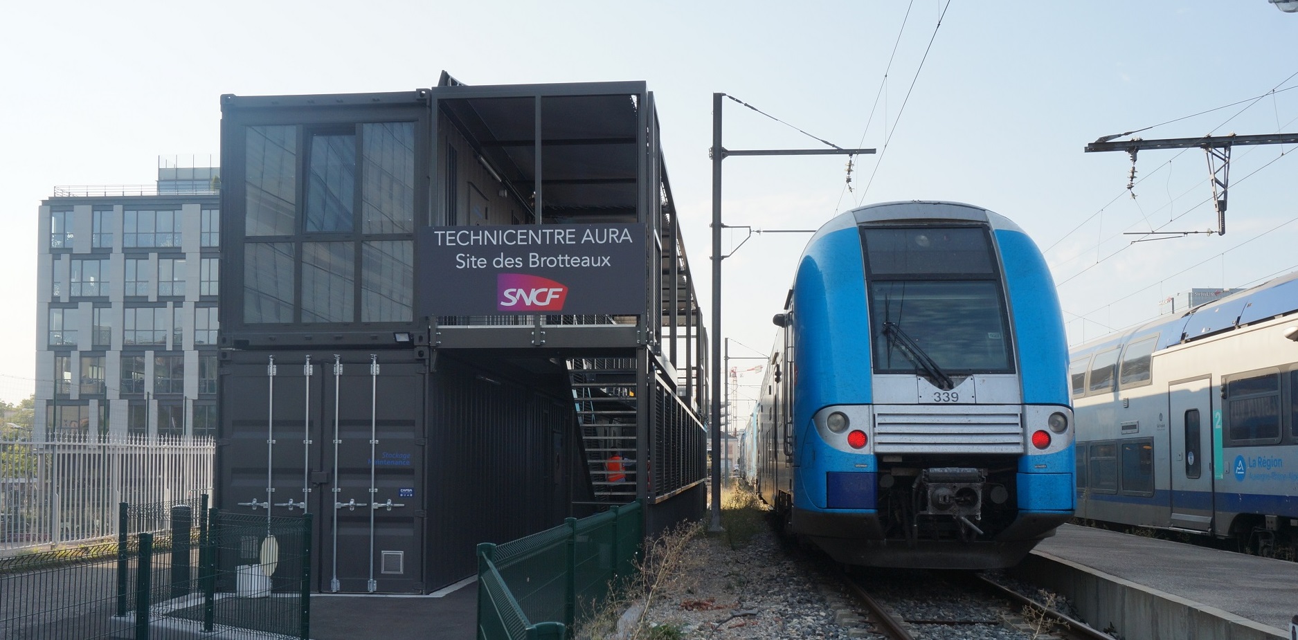 SNCF | Centre technique en containers | CAPSA CONTAINER
