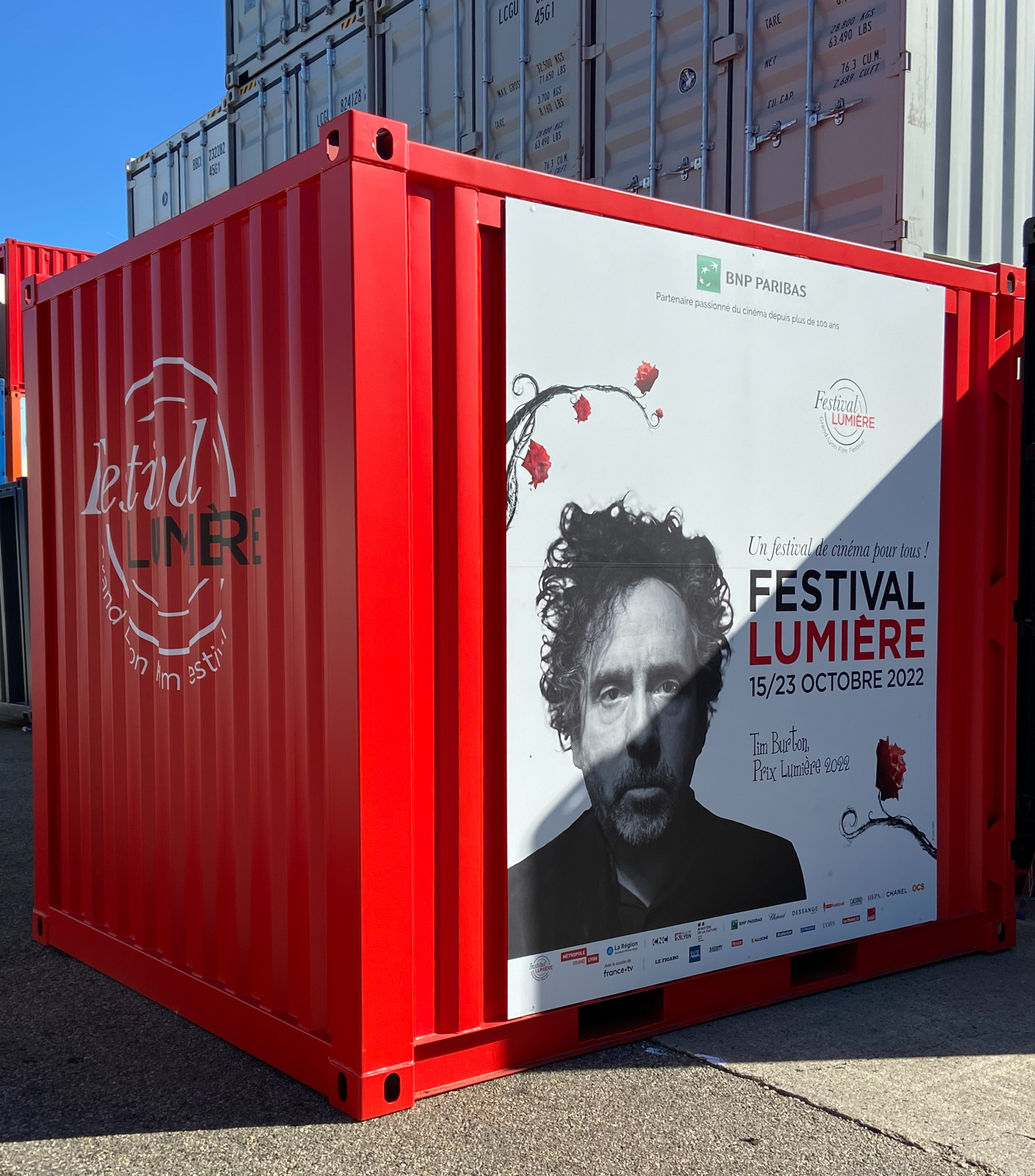 FESTIVAL LUMIERE - Containers signalétique - CAPSA Container