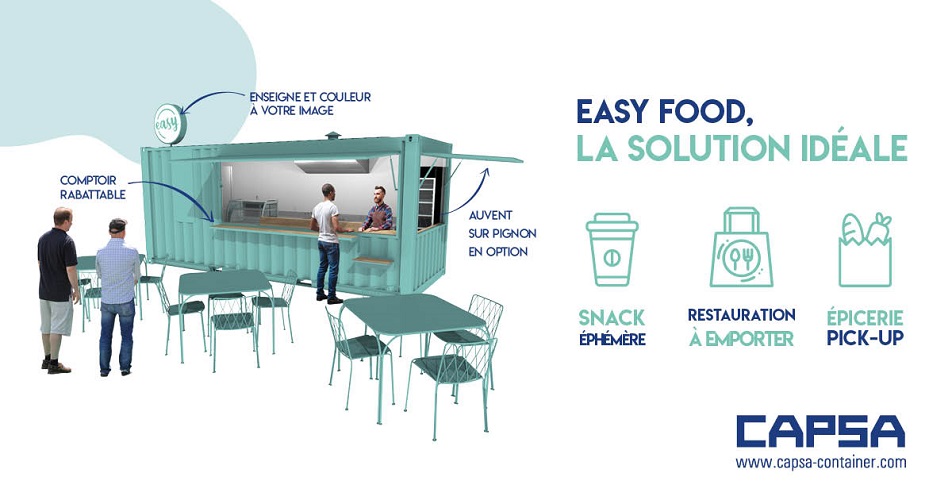 Container snack et bar en container by CAPSA - CAPSA Container