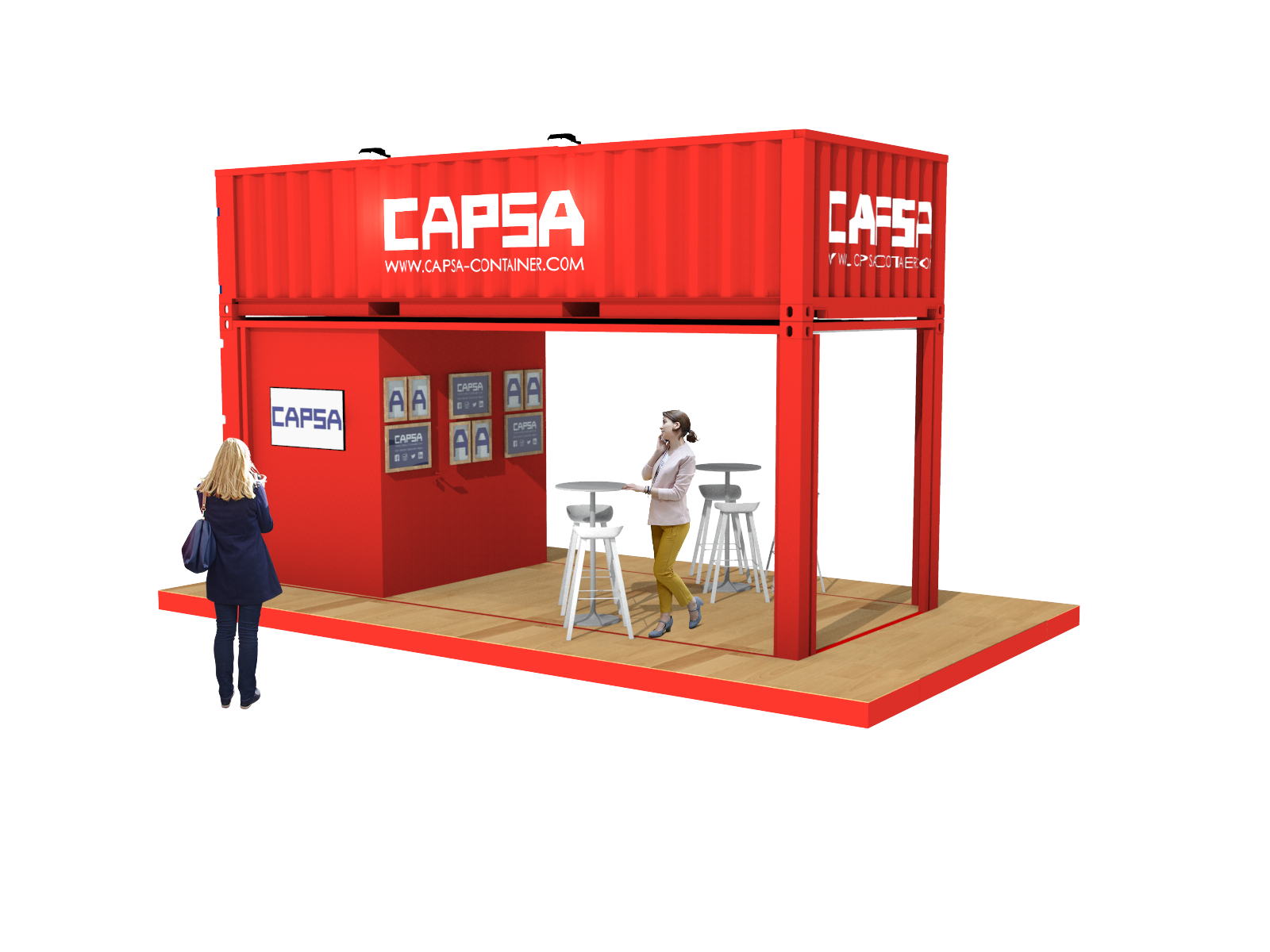 Stand en container - EASY Stand 20 pieds - CAPSA Container