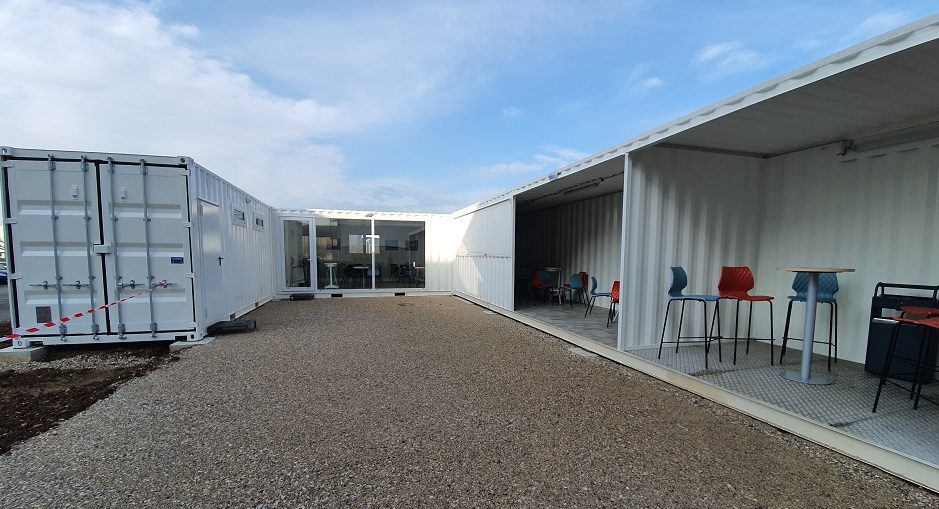 Salle de pause en containers - CAPSA Container