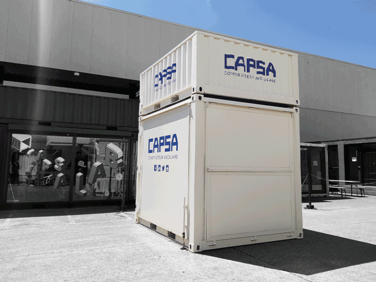 Exemples de containers aménagés en stand - CAPSA Container