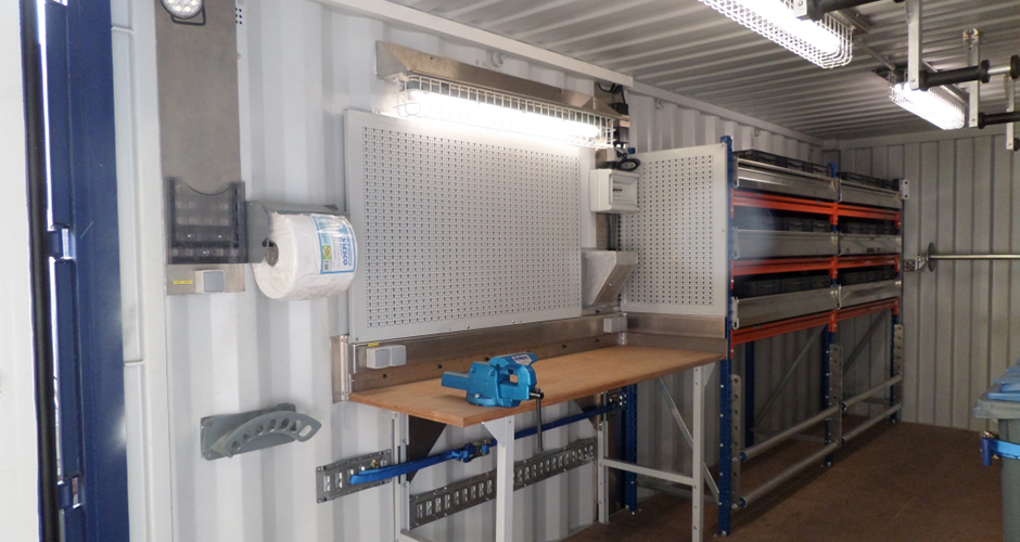 Atelier en container - VINCI - CAPSA Container